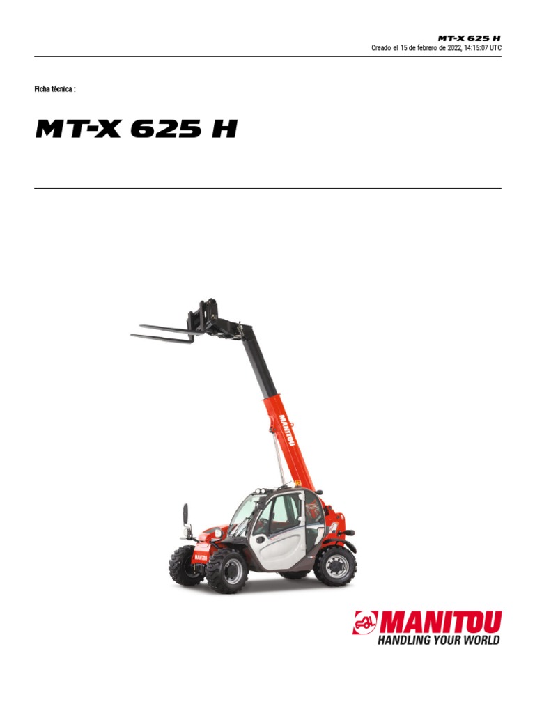 Manitou MT-X 625 H | PDF