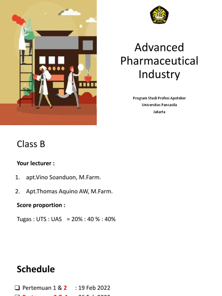 Advanced Pharmaceutical Industry: Program Studi Profesi Apoteker Universitas Pancasila Jakarta | PDF