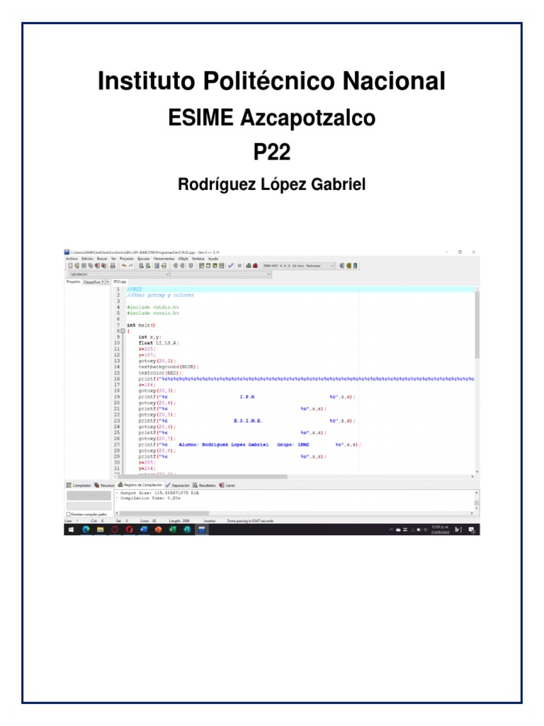 Rodríguez López Gabriel P22 | PDF