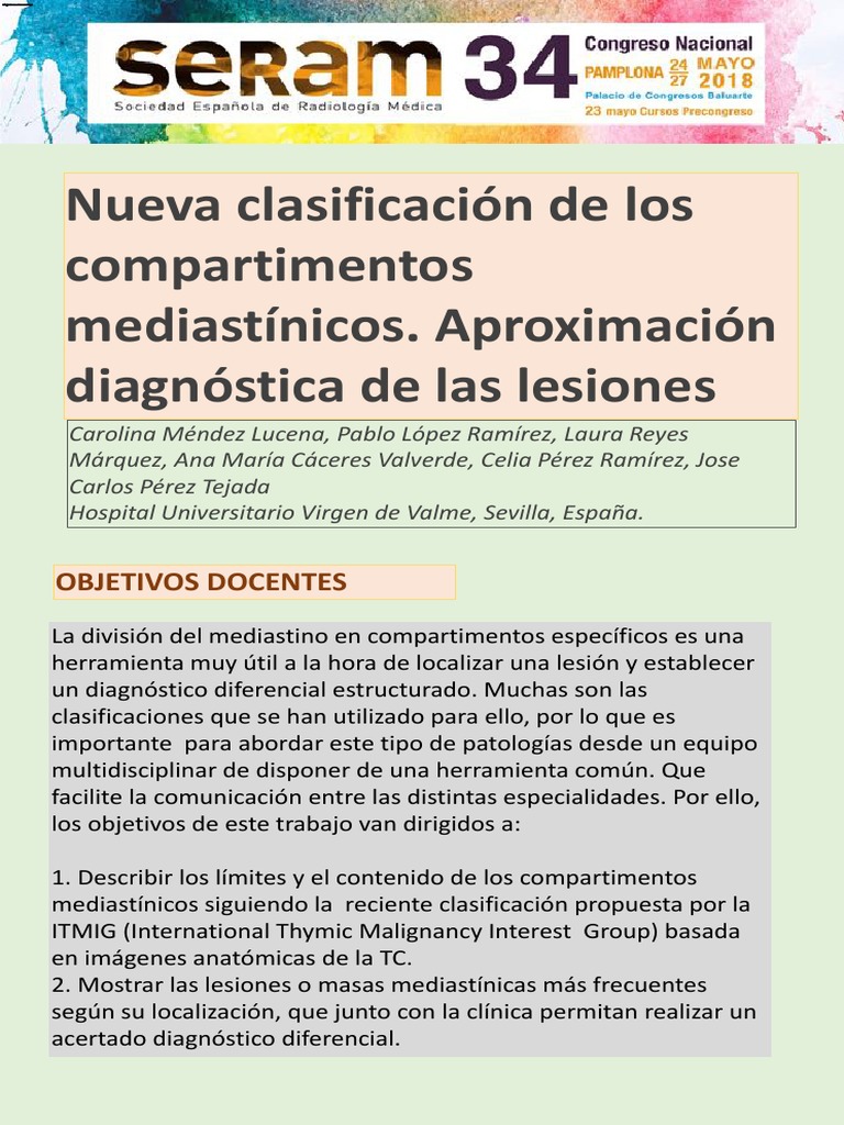 Clasificación de Felson del mediastino | PDF | Tórax (anatomía humana ...