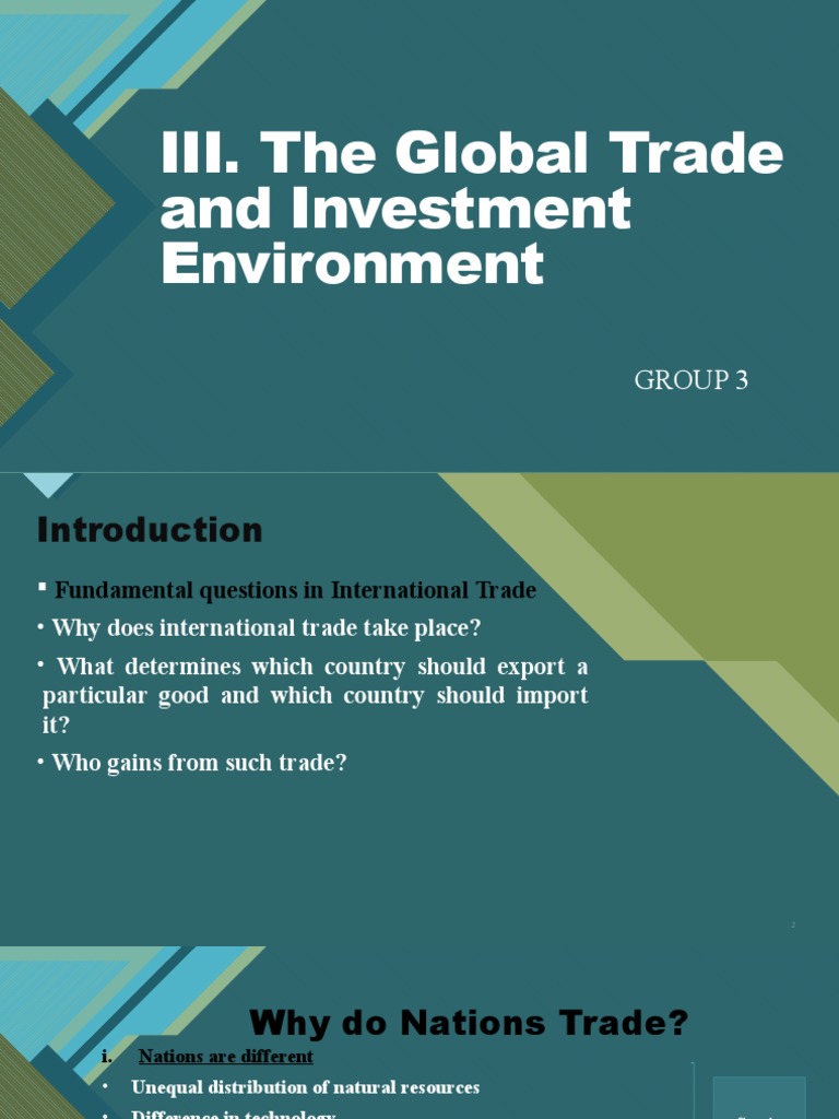 Global Trade and Investment Theories | PDF | Foreign Direct Investment ...