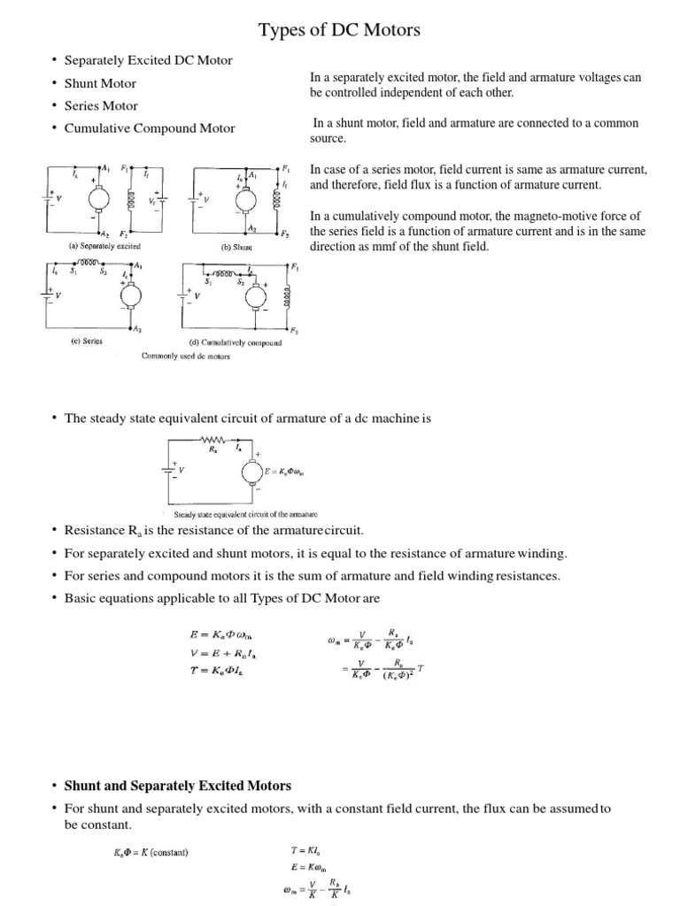 DC Motors: Types and Applications | PDF | Electric Motor | Rectifier