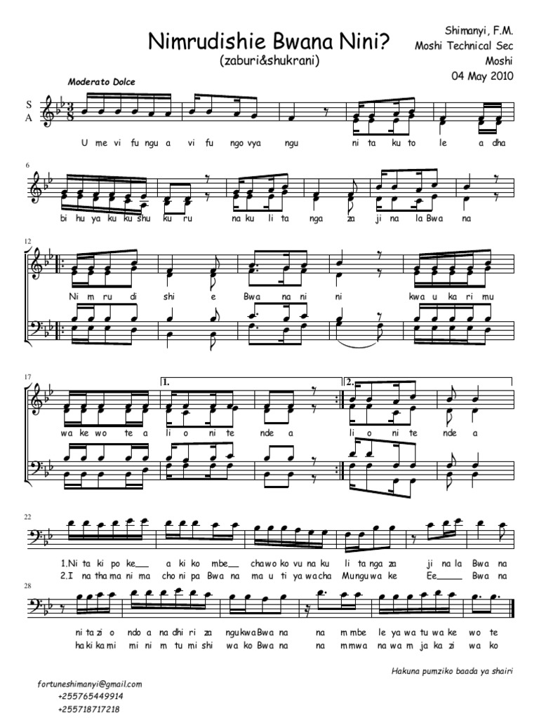 A9afc Nimrudishie Bwana Nini | PDF
