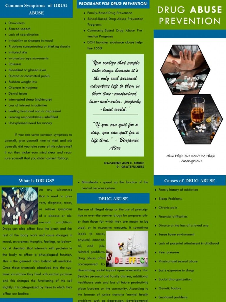 Drug Awareness Brochure | PDF