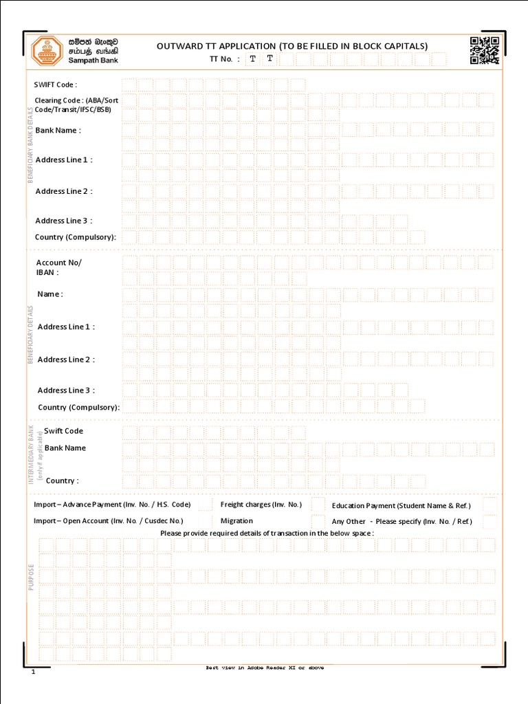 New TT Application | Download Free PDF | Banks | Personal Finance