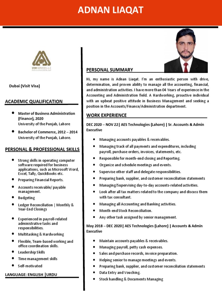 D. Adnan Liaqat - Original | PDF | Accounts Payable | Business