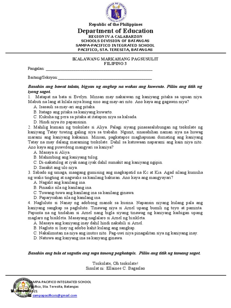 Department of Education | PDF