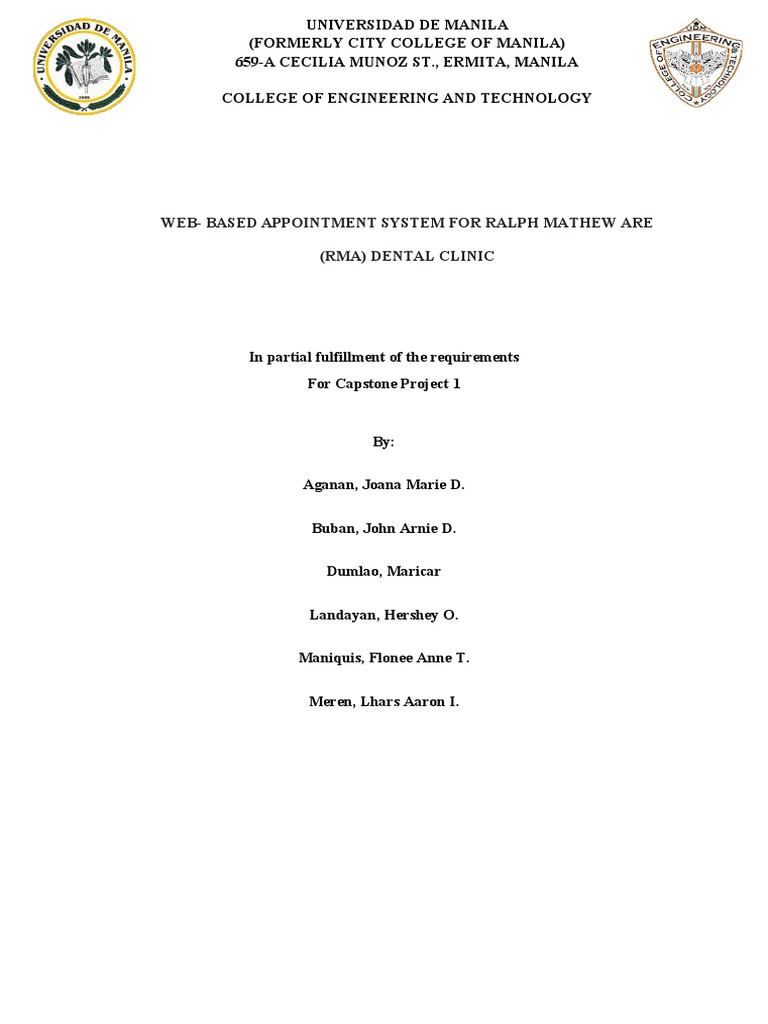 Group4 Title Proposal Final Revision.1.1.1 | PDF | Patient | Health Care
