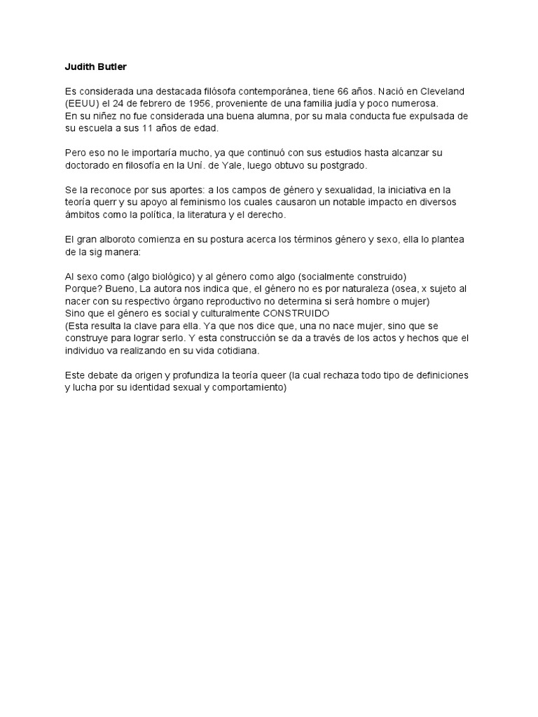 Judith Butler | PDF