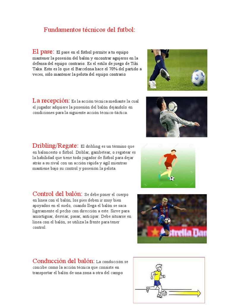 Fundamentos Técnicos Del Futbol | PDF