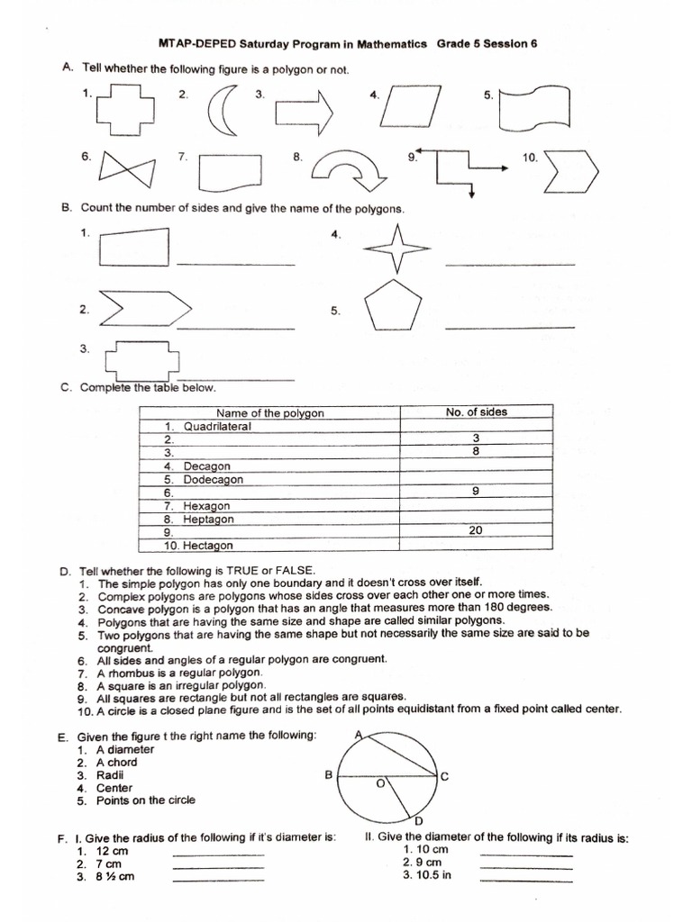 G5 Session 6 Mtap | PDF