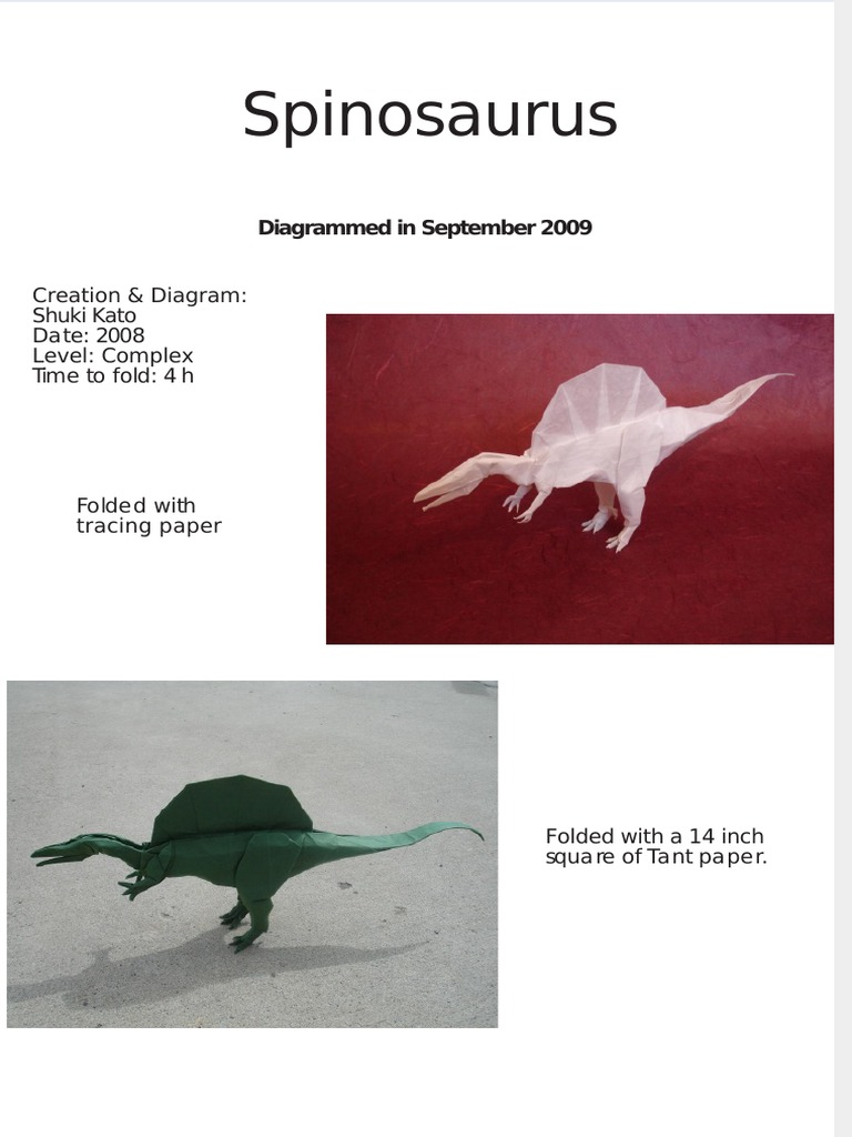 Dokumen - Tips - Spinosaurus Shuki Kato | PDF