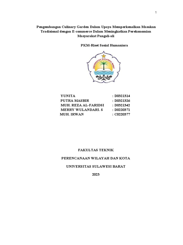 PKM Justifikasi Anggaran Masbir | PDF | Bisnis