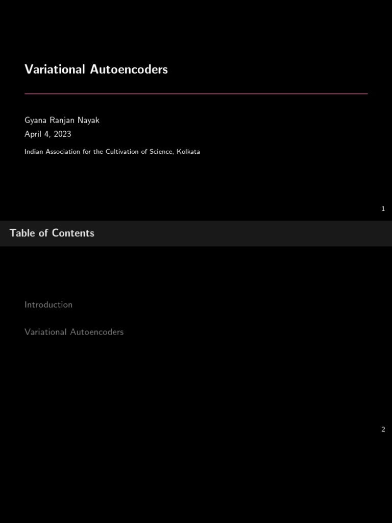 Variational Autoencoder | PDF | Mathematics | Algorithms