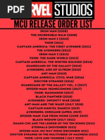 MCU Complete Viewing Order | PDF