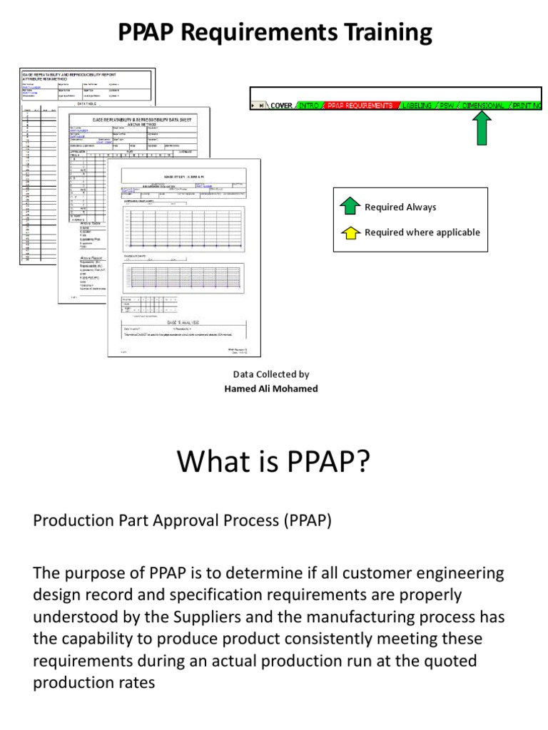 PPAP Requirements Overview and Training | PDF | Production And ...