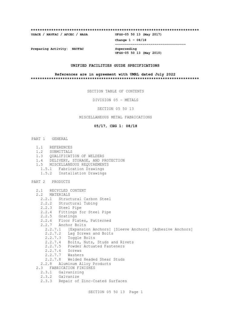 Miscellaneous Metal Fabrications Guide | PDF | Screw | Chimney