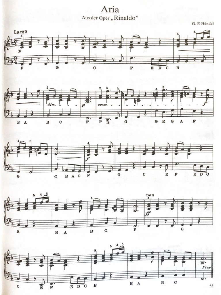 Aria - Haendel | PDF