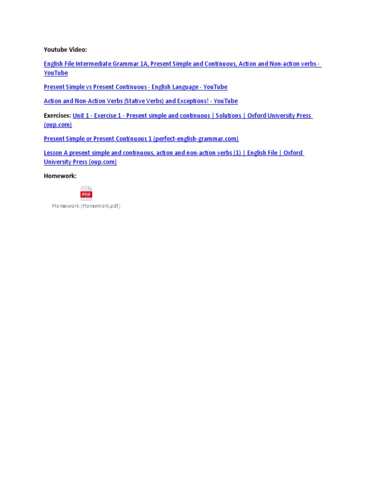 Asynchronous Session: Present Tenses | PDF | Language Arts & Discipline