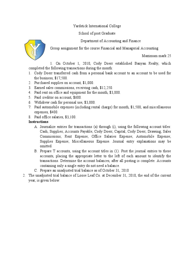 Group Assignment 1 | PDF | Expense | Depreciation