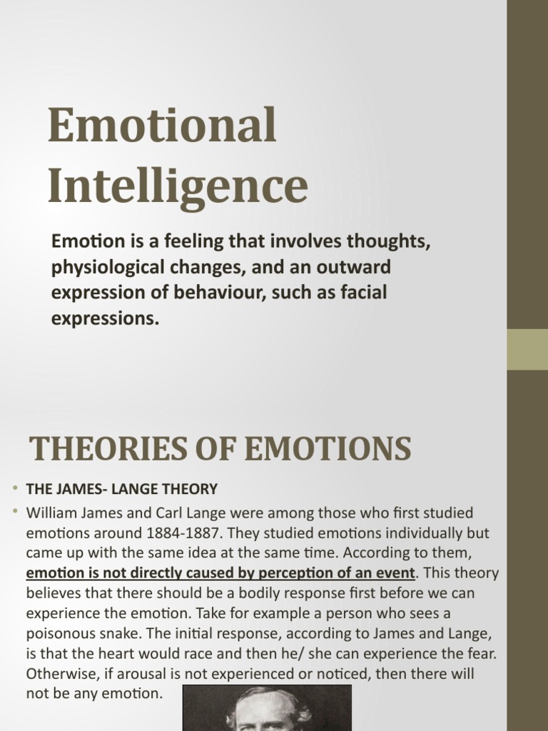 Understanding Emotional Theories | PDF | Emotions | Psychology
