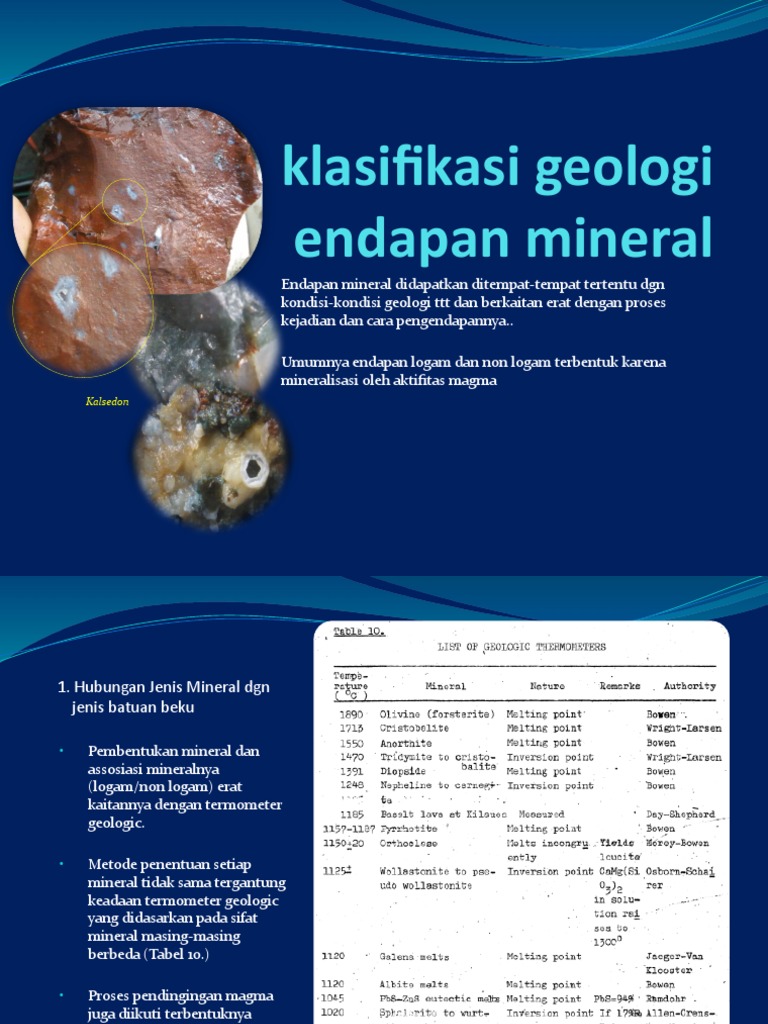 Klasifikasi Geologi Endapan Mineral - 4 | PDF Klasifikasi Geologi Endapan Mineral - 4 | PDF