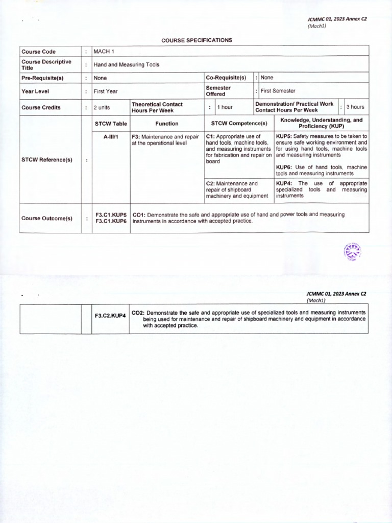 (Machl) : JCMMC 01, 2023 Annex C2 | PDF | Engineering | Marine Propulsion