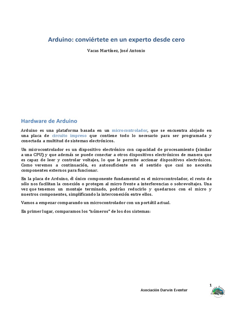 Tema 2 - Hardware de Arduino | PDF | Arduino | Microcontrolador
