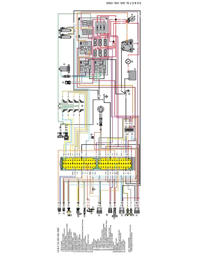 Schemat ECM. Volvo Penta.5.7 L. | PDF