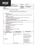 Detailed Lesson in Math 1 - Ordinal Numbers | PDF | Teachers | Lesson Plan