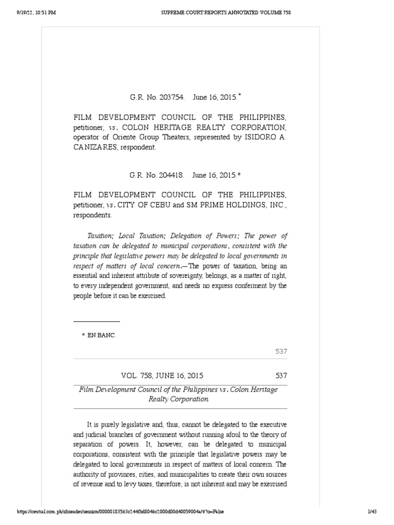 Film Development Council of The PH V City of Cebu | PDF | Taxes ...