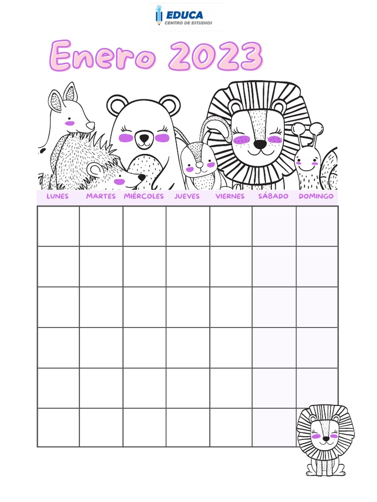 Planificador Mensual Primaria | PDF