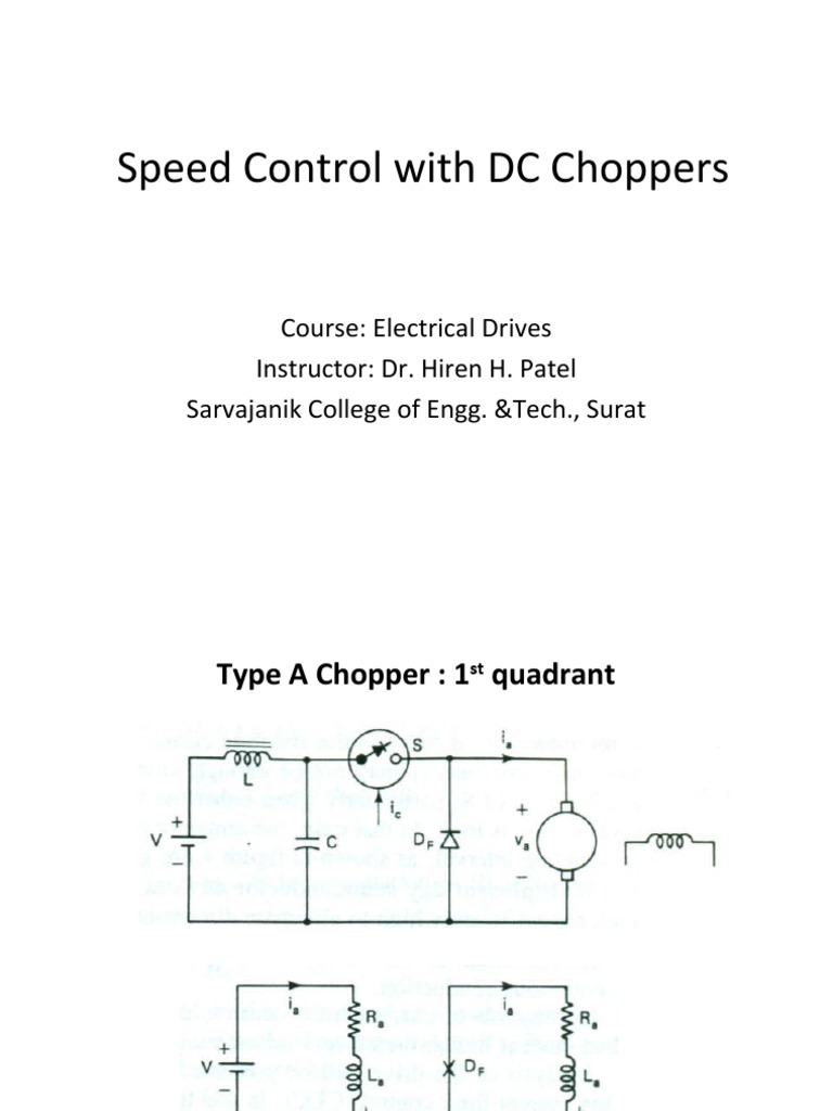 Chopper Fed DC Motor - Speed Control | PDF | Electric Motor | Electricity