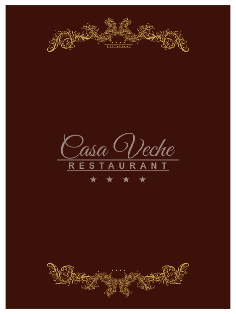 Meniu Casa Veche | PDF