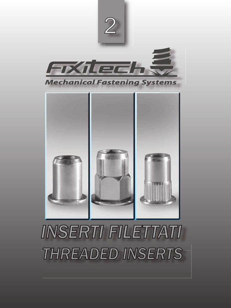 4 - Fixitech Catalogue - Threaded Inserts | PDF | Structural Engineering | Atoms