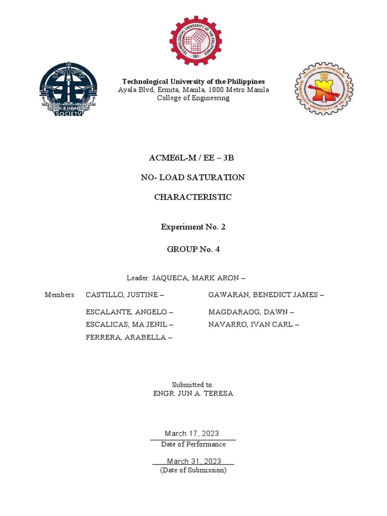 Laboratory Act 2 Group4 | Download Free PDF | Electric Generator | Electrical Components