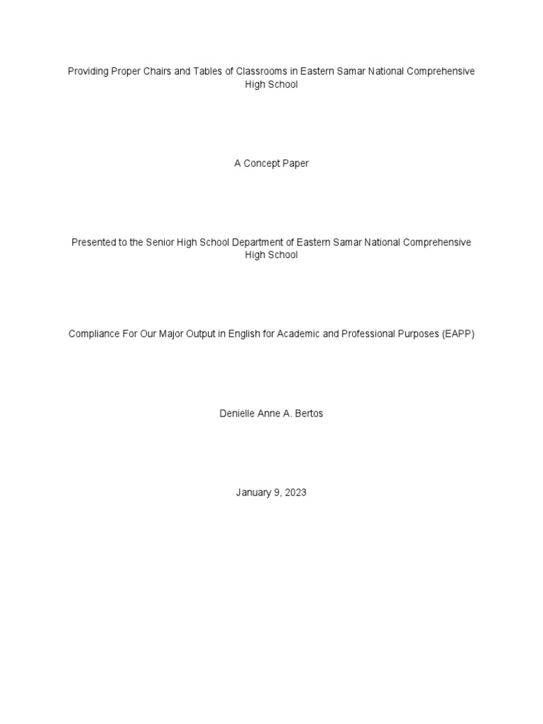 Concept Paper | PDF | Classroom | Cognitive Science
