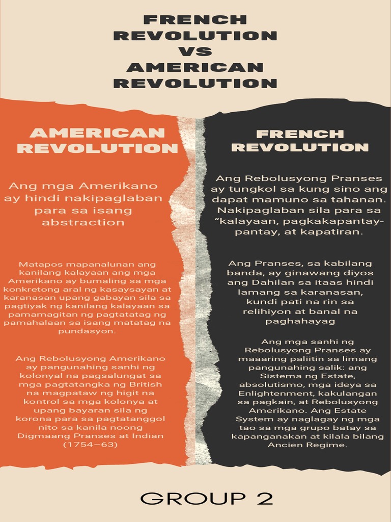 French Revolution VS American Revolution | PDF