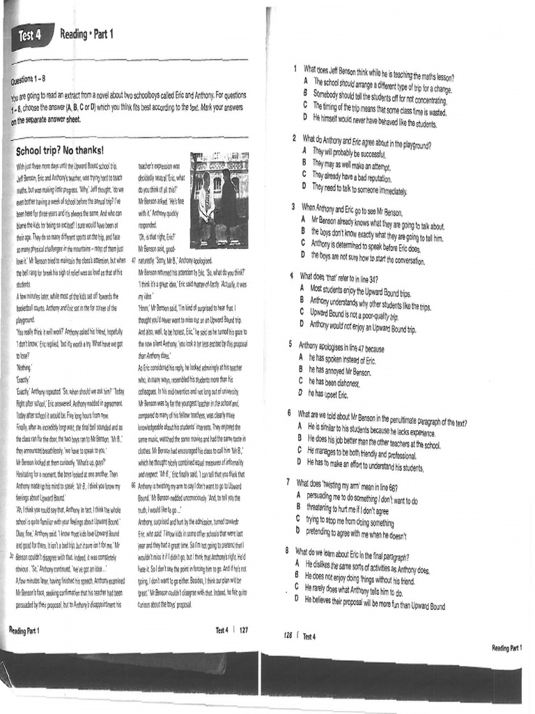 T5 Cambridge Test | PDF