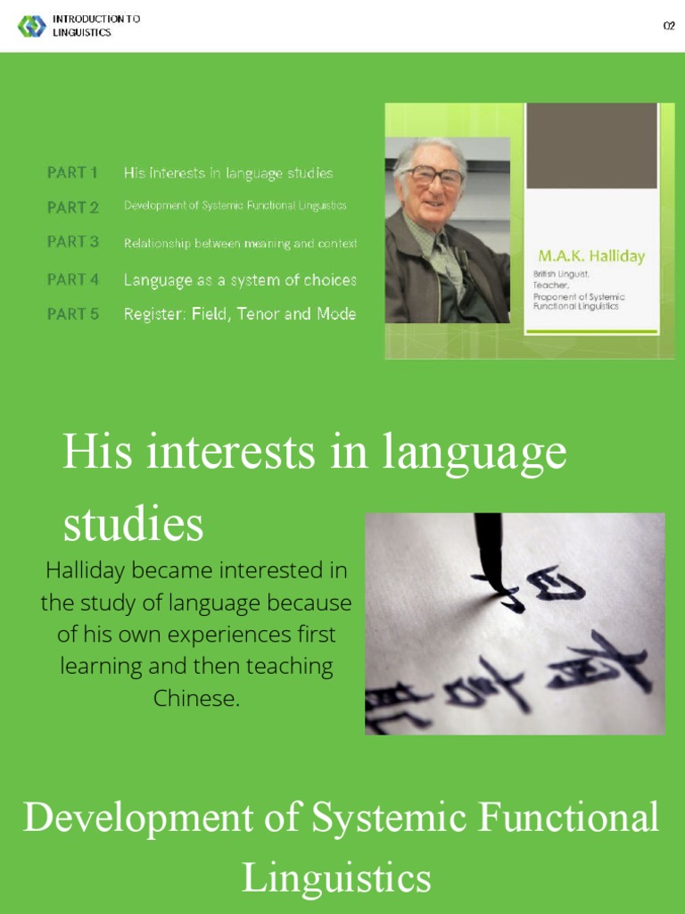 Halliday's Systemic Functional Linguistics | PDF