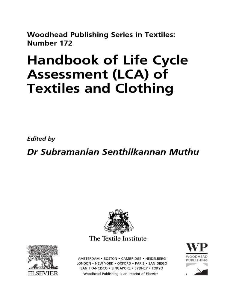 Front Matter - 2015 - Handbook of Life Cycle Assessment LCA of Textiles ...