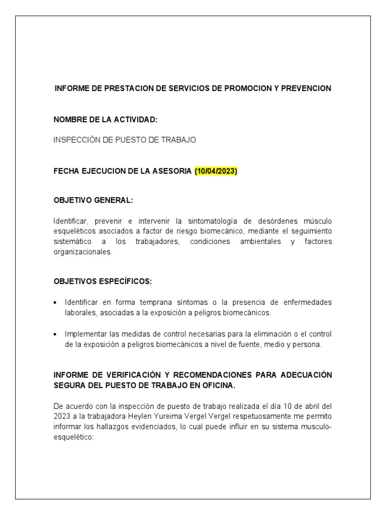 Informe de Ipt Administrativo | PDF | Factores humanos y ergonomía ...
