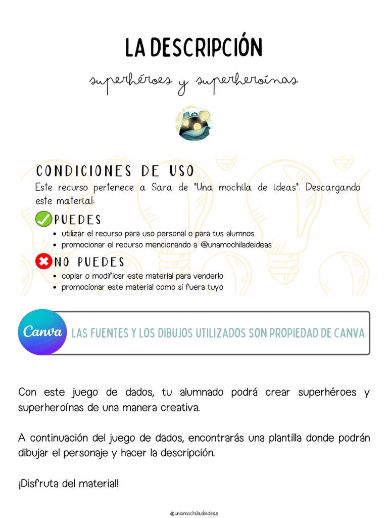 Crea Tu Superheroe | PDF