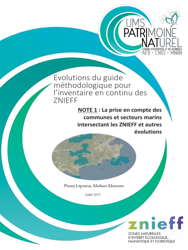 Guide méthodologique ZNIEFF 2019 | PDF | Habitat | Bases de données