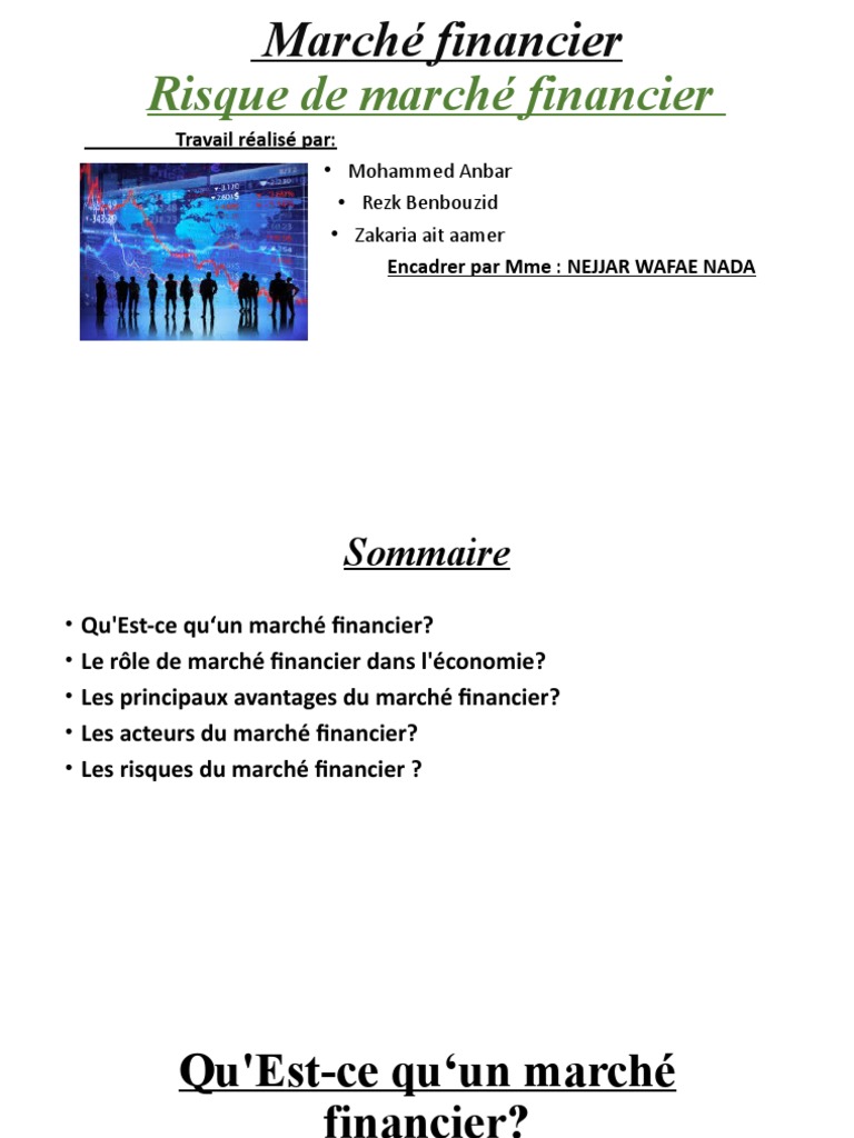 Marche Financier 1 | PDF | Marchés financiers | Investir