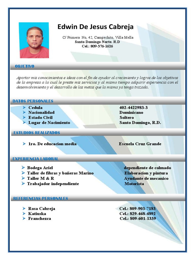 Curriculum Edwin | PDF