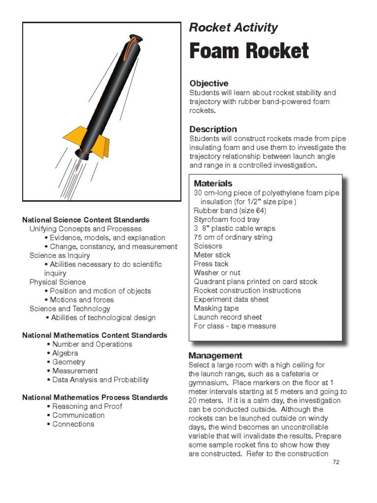 Main Rockets Foam Rocket | PDF | Rocket | Gravity