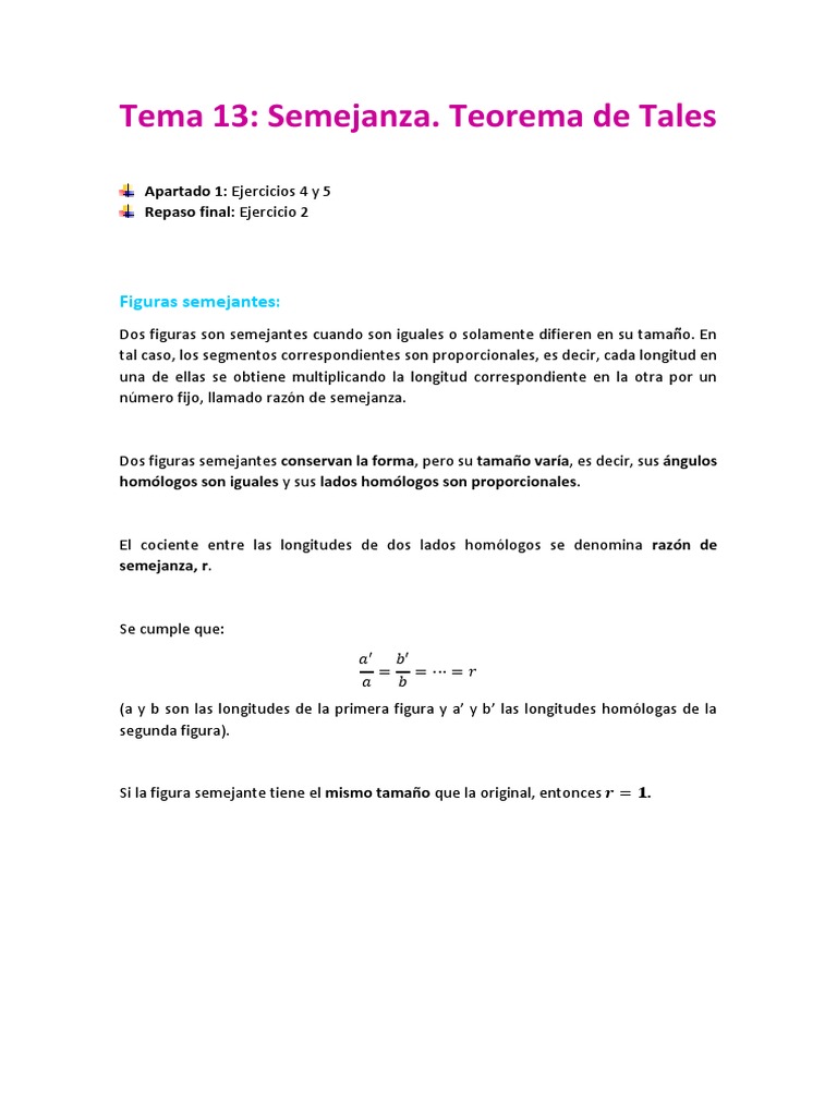 Figuras Semejantes | PDF