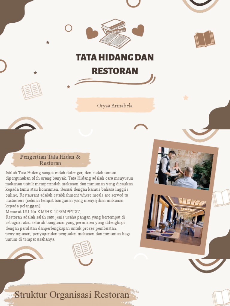 Tata Hidang&restoran | PDF