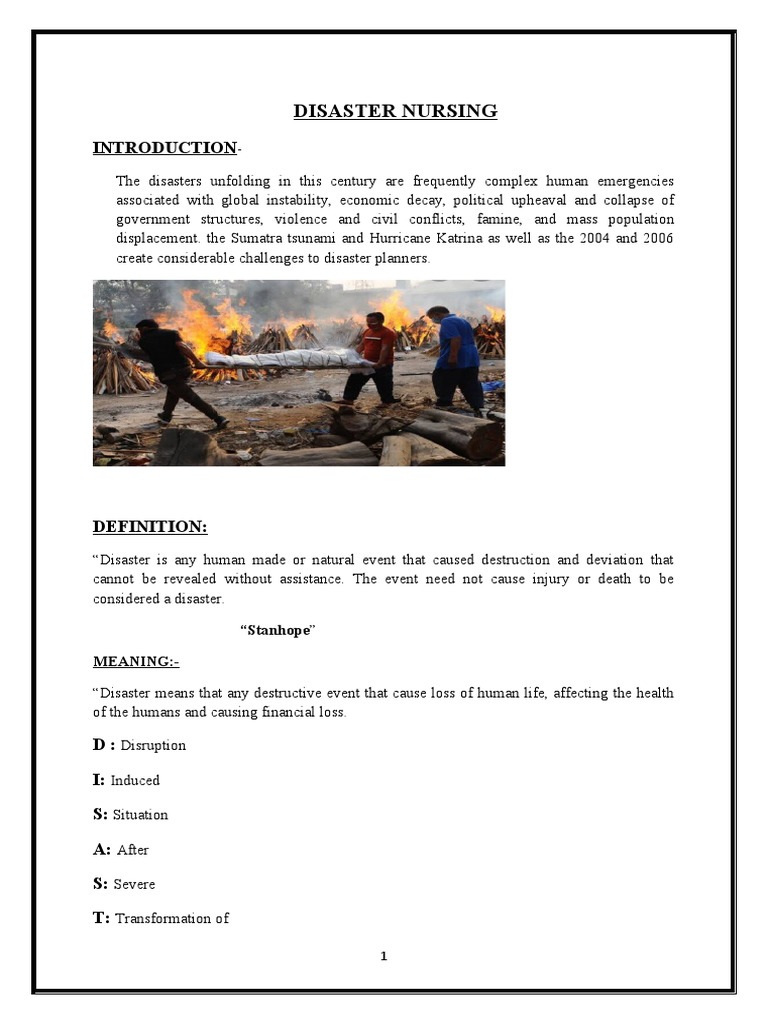 Overview of Disaster Nursing Principles | PDF | Natural Disasters ...